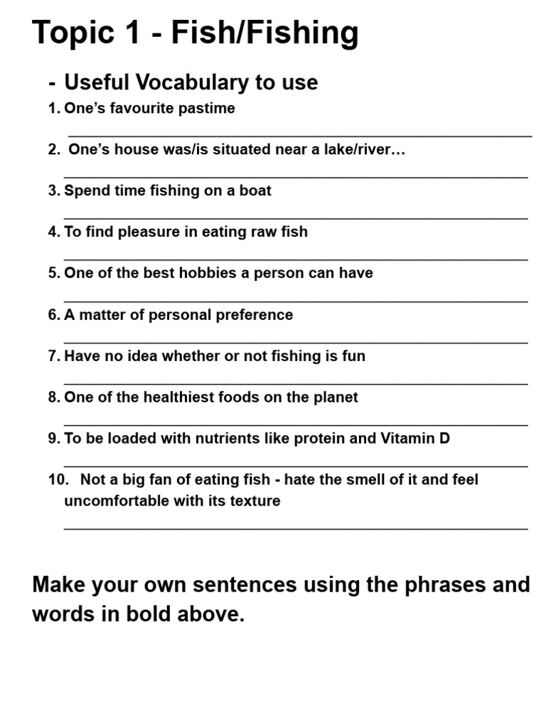 Part 1 Fishing Pdf Zoo Rain