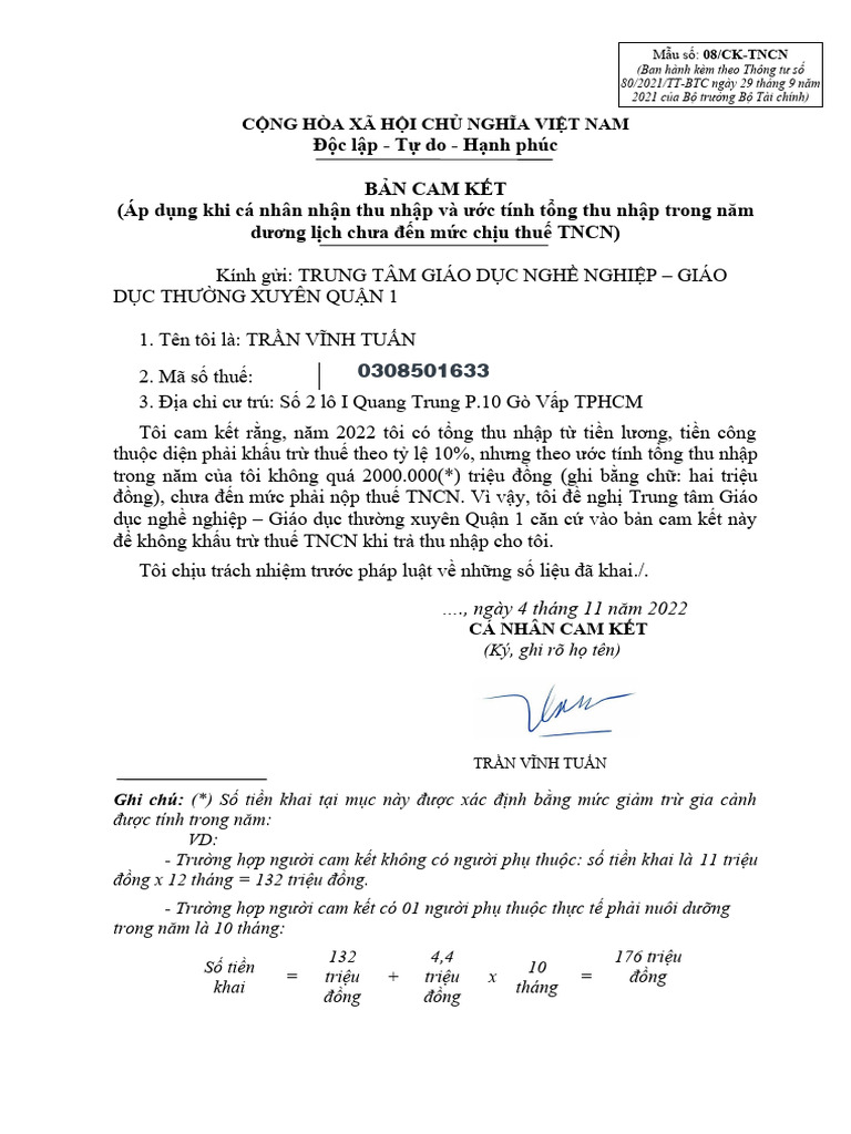 Mau-08 - CK-TNCN (TT80.2021.tt-btc) | PDF