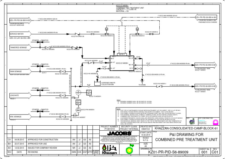 Combined Pre-Treatment Unit Drawing | PDF