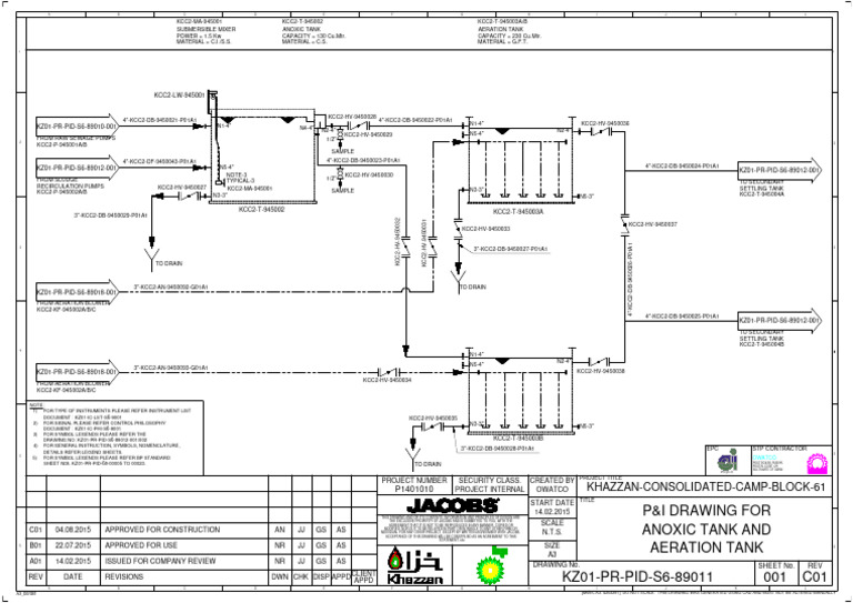 Anoxic Tank CAD Drawing Details | PDF | Environmental Engineering ...