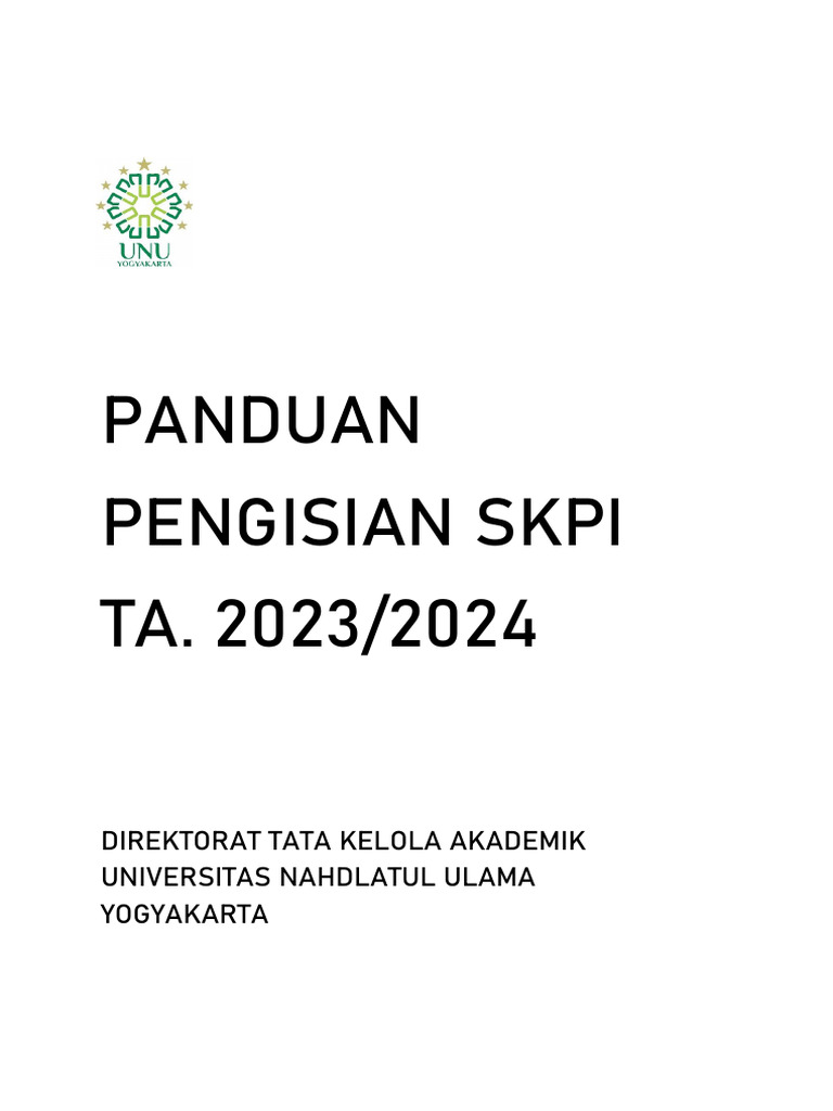 Panduan Pengisian Data SKPI | PDF