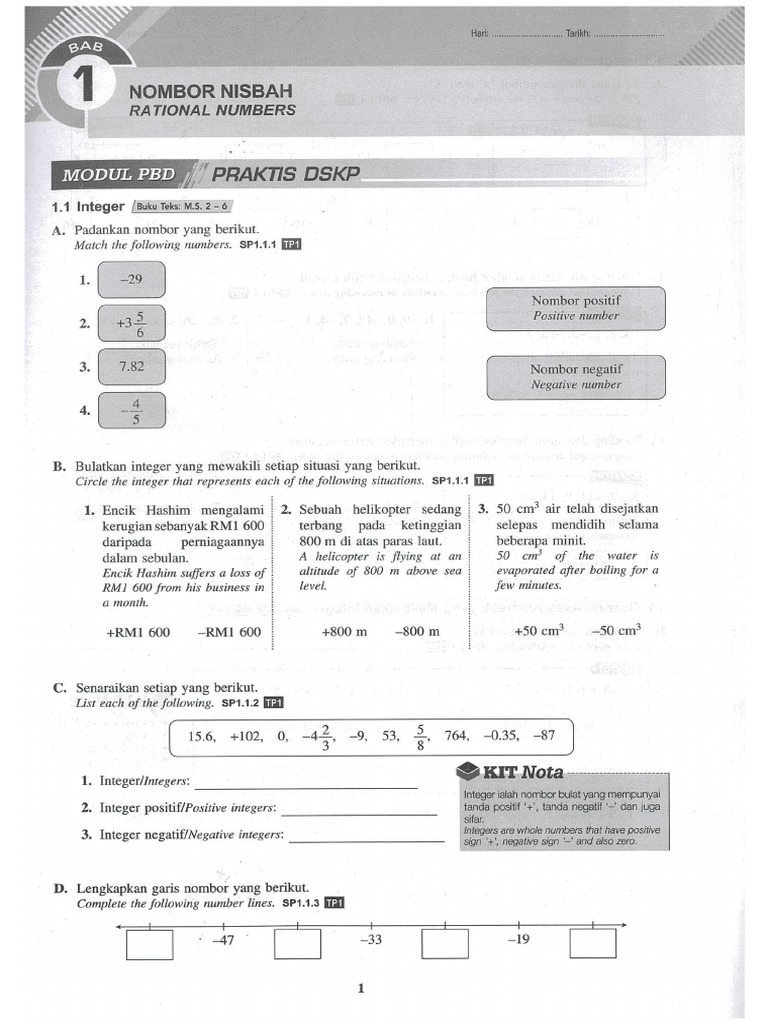 Sasbadi Formula A+ - F1 - Chapter 1 | PDF