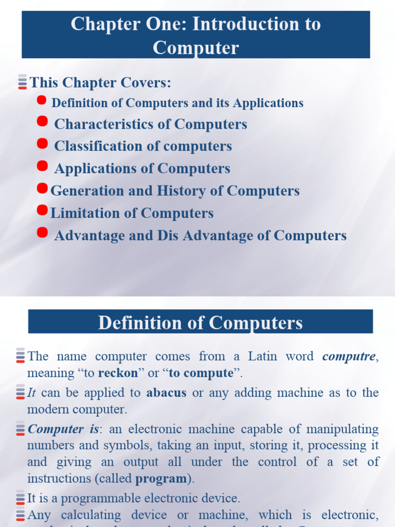 Chapter 1 - Introduction-1 | PDF | Personal Computers | Microcomputers