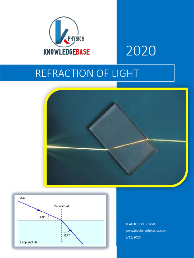 3.2 Refraction of Light | PDF | Refraction | Refractive Index