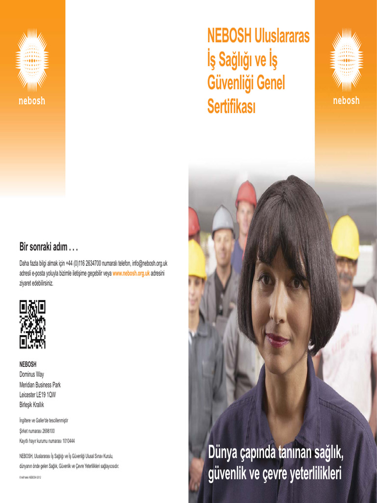 NEBOSH IGC Turkish Leaflet | PDF