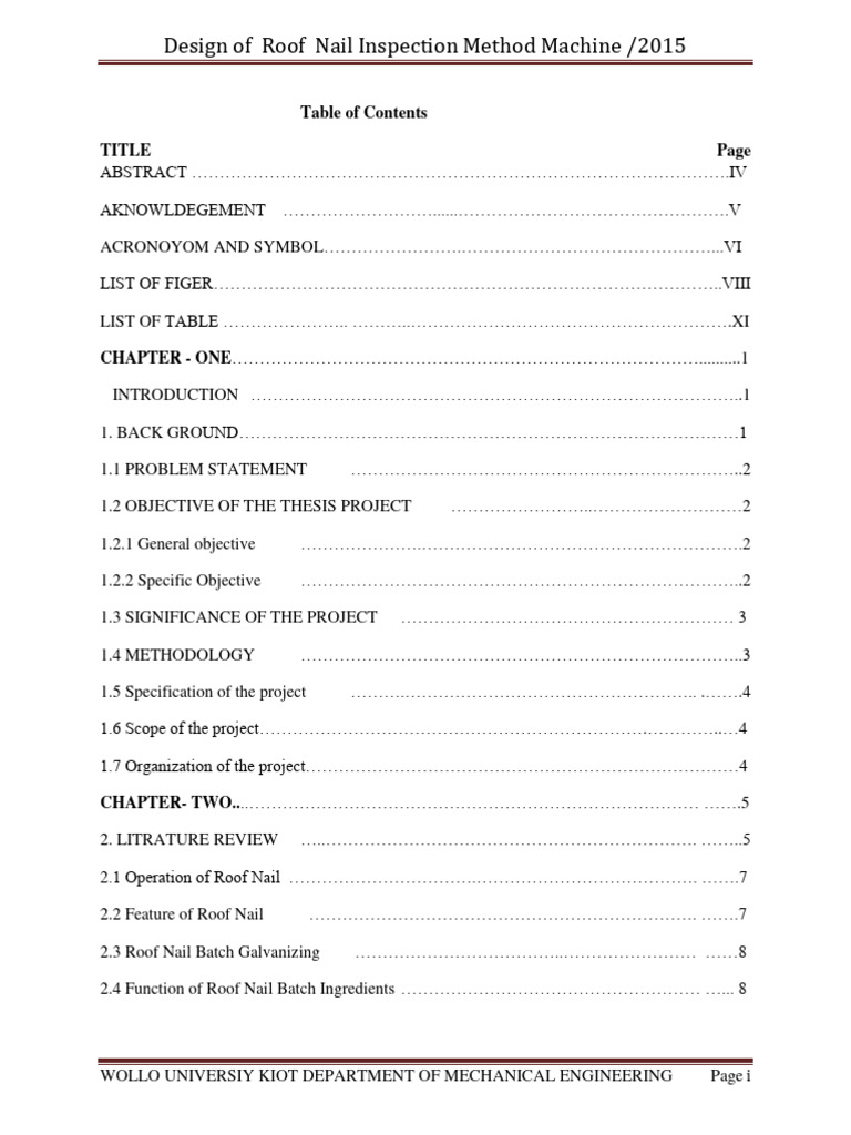 Roof Nail Inspection Machine Design | PDF | Cast Iron | Strength Of ...