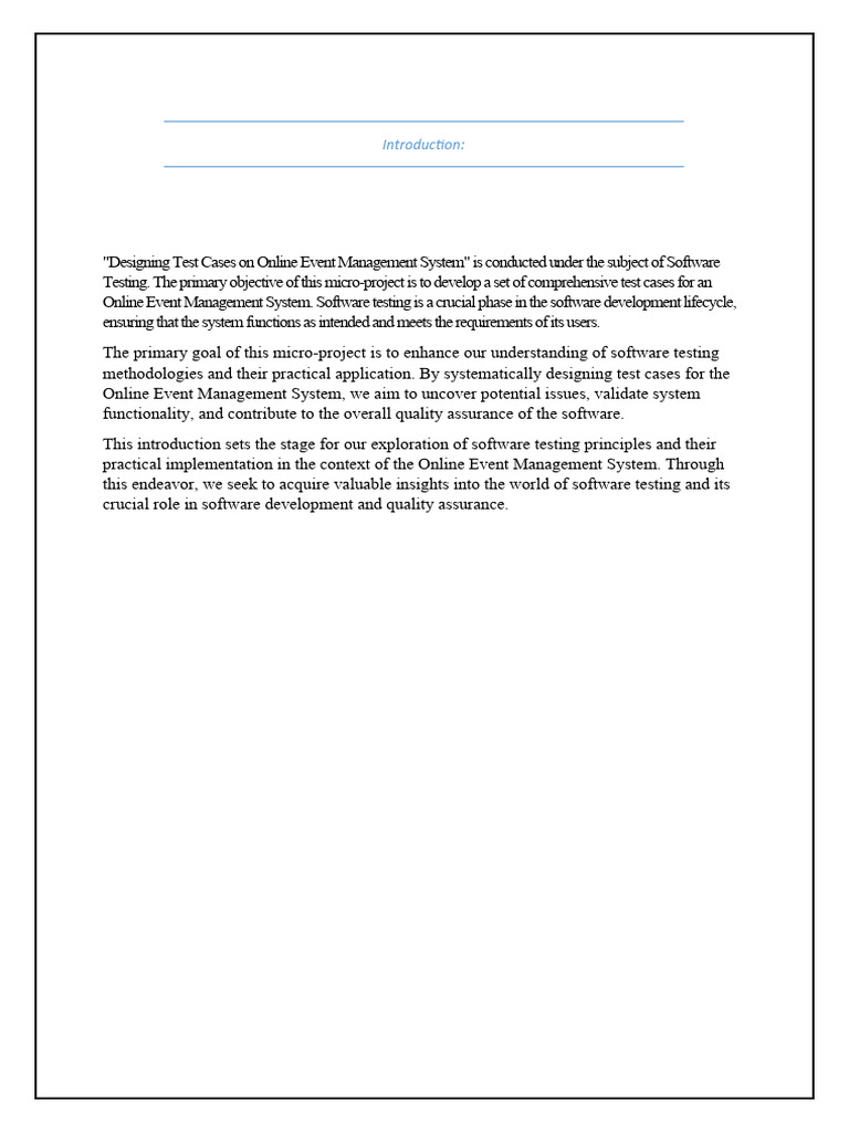 Microproject of Ste | PDF | Software Testing | Computing