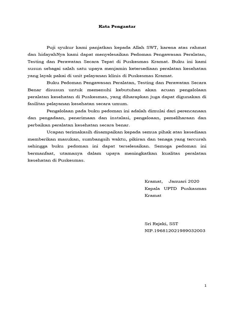 PEDOMAN PENGAWASAN PERALATAN New | PDF