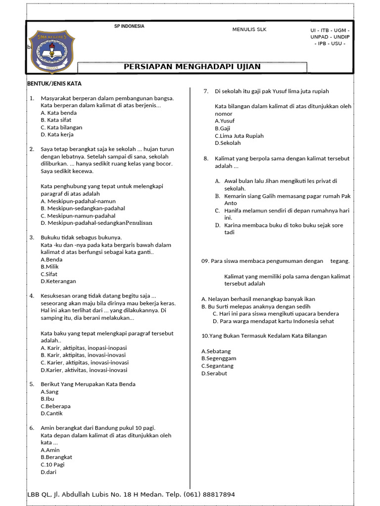 Adithia H N Sinaga - Frase, Klausa Dan Bentuk Atau Jenis ...