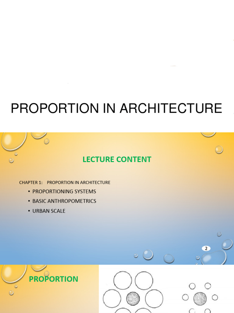 Theory of Architecture I Lecture B | PDF | Anthropometry | Metrology