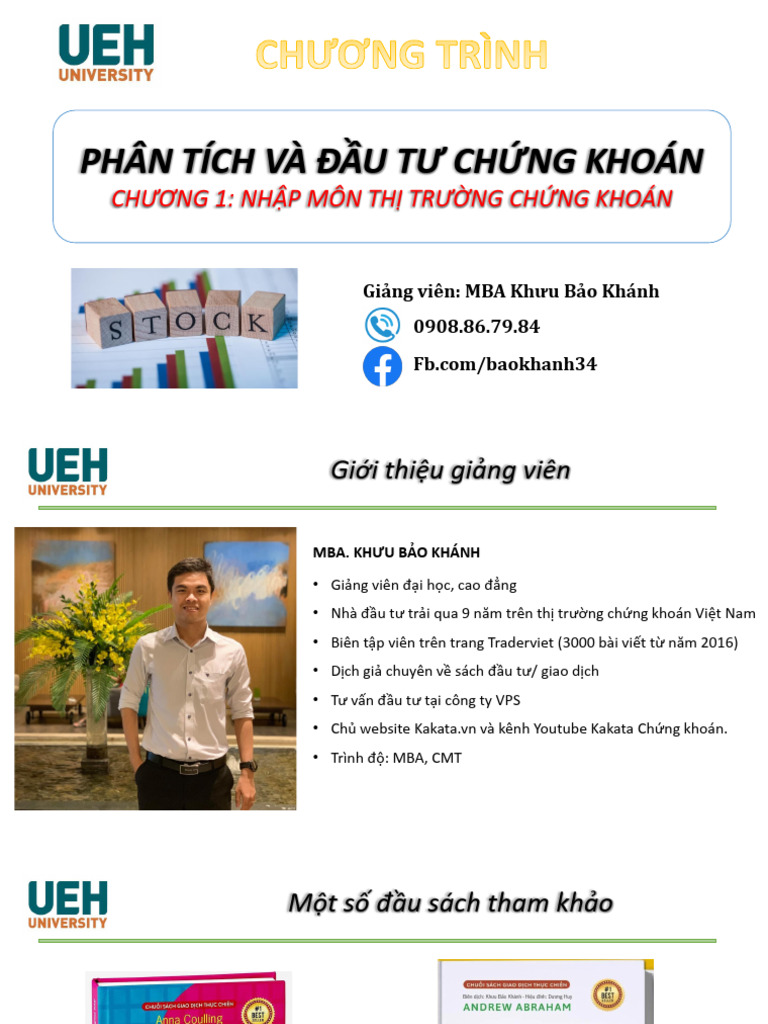 CHUONG 1 Nhap Mon Phan Tich Va Dau Tu Chung Khoan | PDF