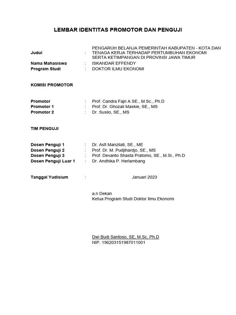 Peran Devanto Shasta Pratomo dalam Ujian | PDF