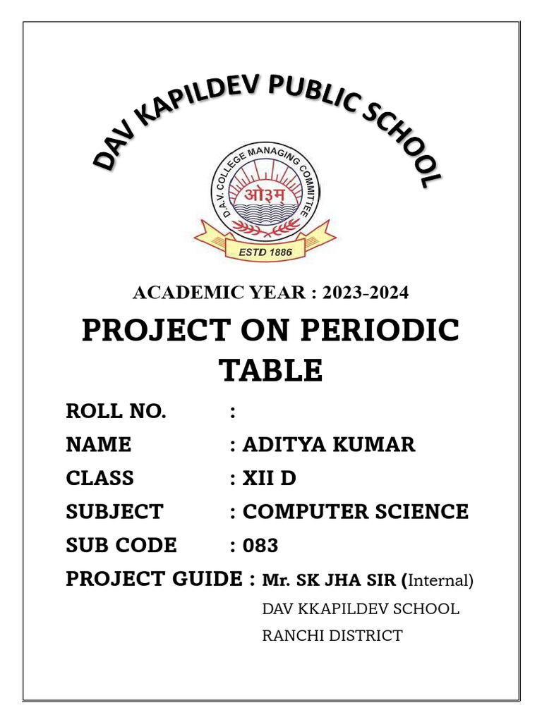 Periodic Table | PDF | Software Testing | Metals