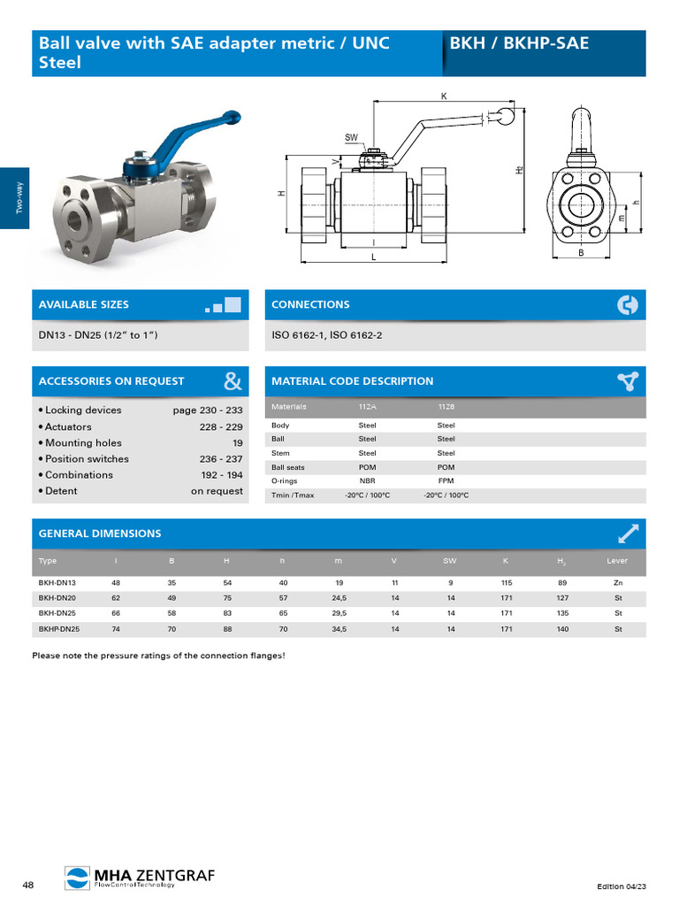 ISO 6162-1 Ball Valve Specifications | PDF | Valve | Plumbing