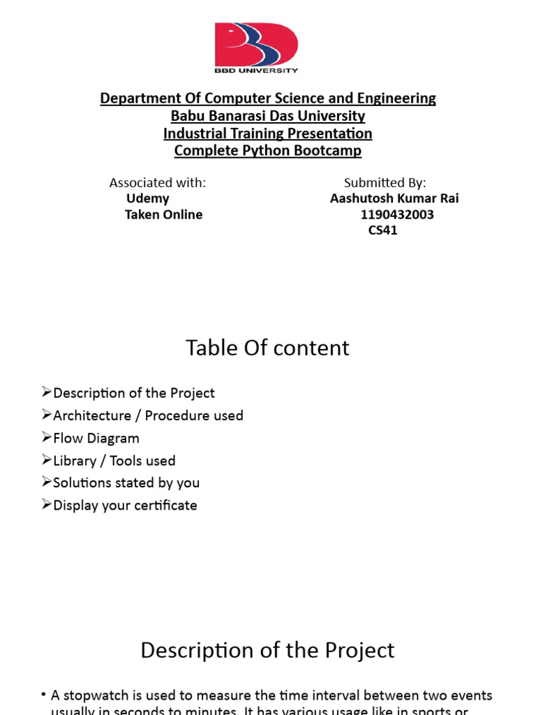 Industrial Presentation 2 | PDF | Timer | Python (Programming Language) Industrial Presentation 2 | PDF | Timer | Python (Programming Language)