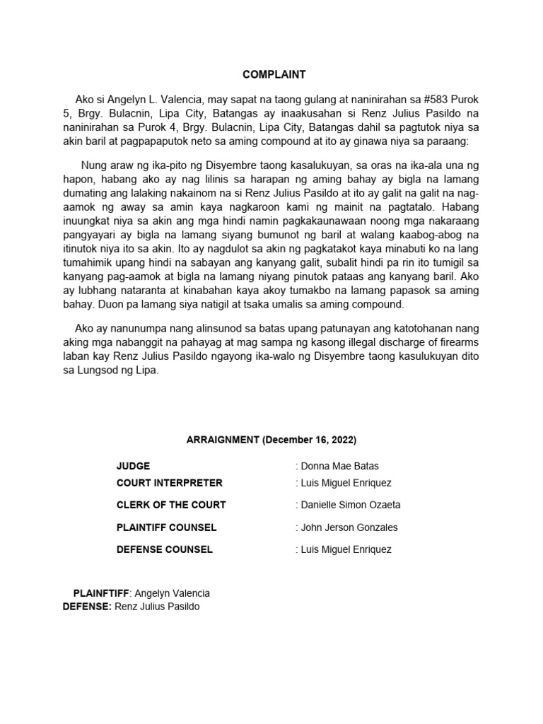 CLJ 6 Final Script | PDF