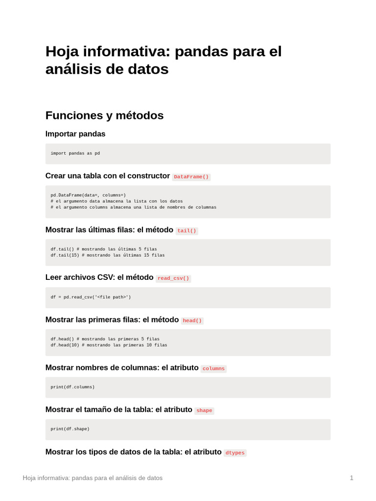 03 Pandas | PDF | Ingeniería de software | Datos