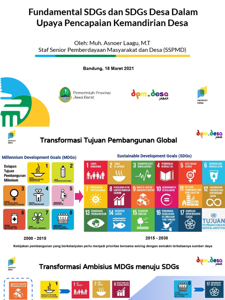 SDGS & Pembangunan Desa (Konsep Dasar) | PDF