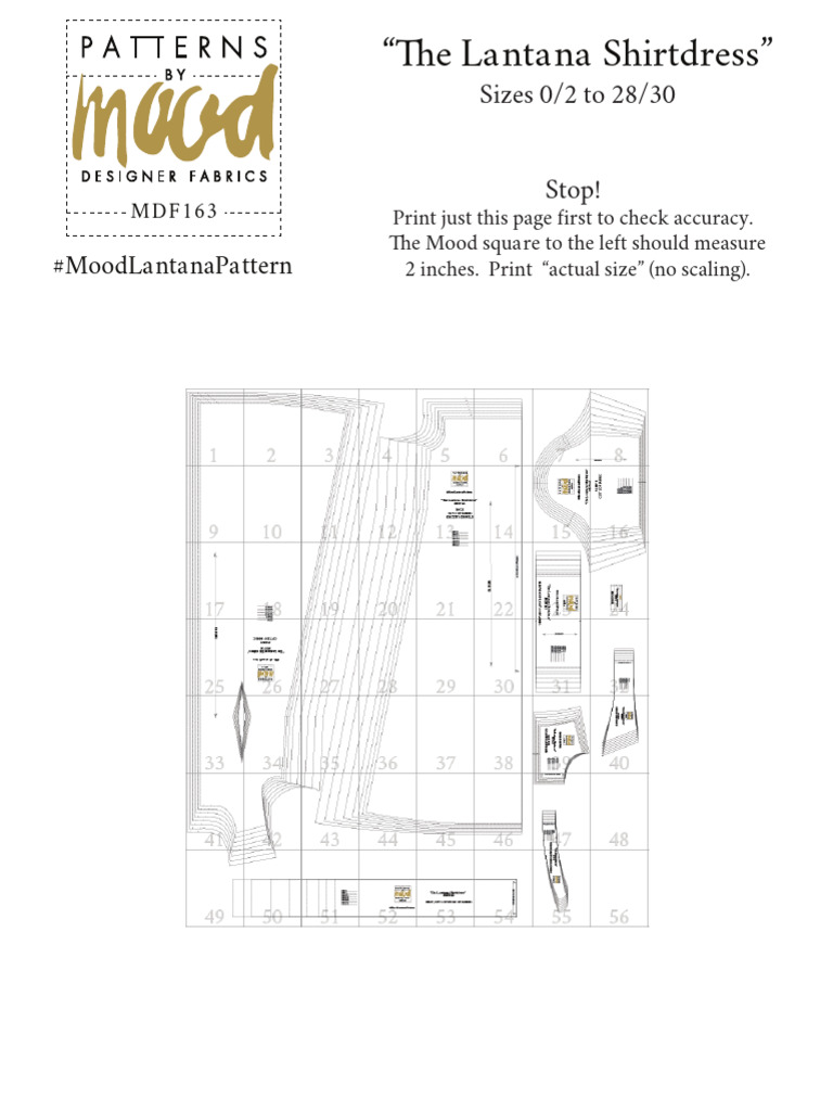 Button Up Long Dress - MoodFabrics - Com MDF038 Lunaria Pattern ...