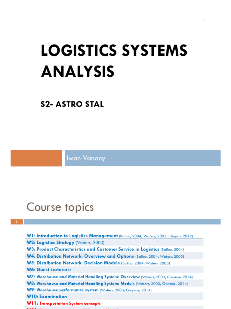 Introduction of Logistics System | Download Free PDF | Logistics ...