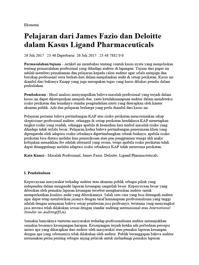 Pelajaran Deloitte | PDF