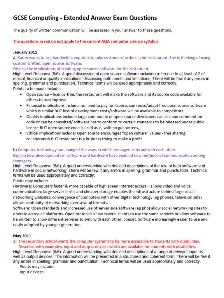 Extended Questions 6 Markers Answers Pdf Computer Network Databases