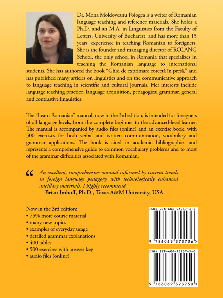 06 - Learn Romanian Exercise Cover 2 (Ebook 3rd Edition 2020 - ROLANG ...