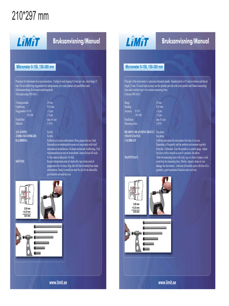 Micrometer Limit | PDF