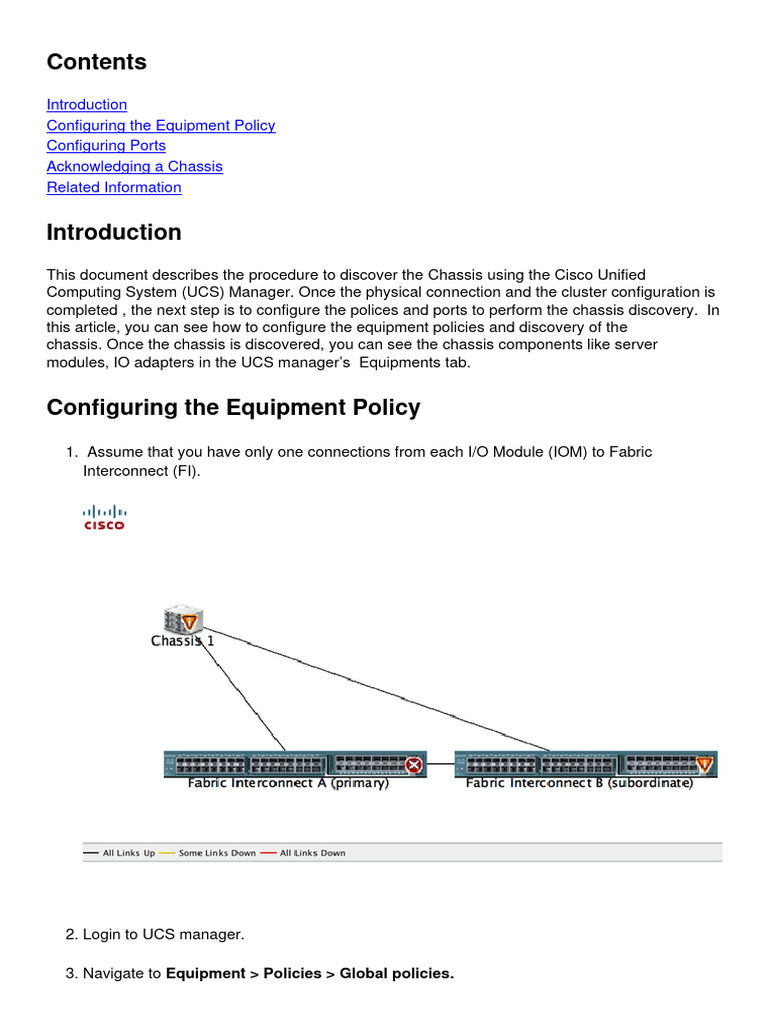 Procedure To Discover Chassis Using Cisc | PDF | Computer Science | Computer Engineering