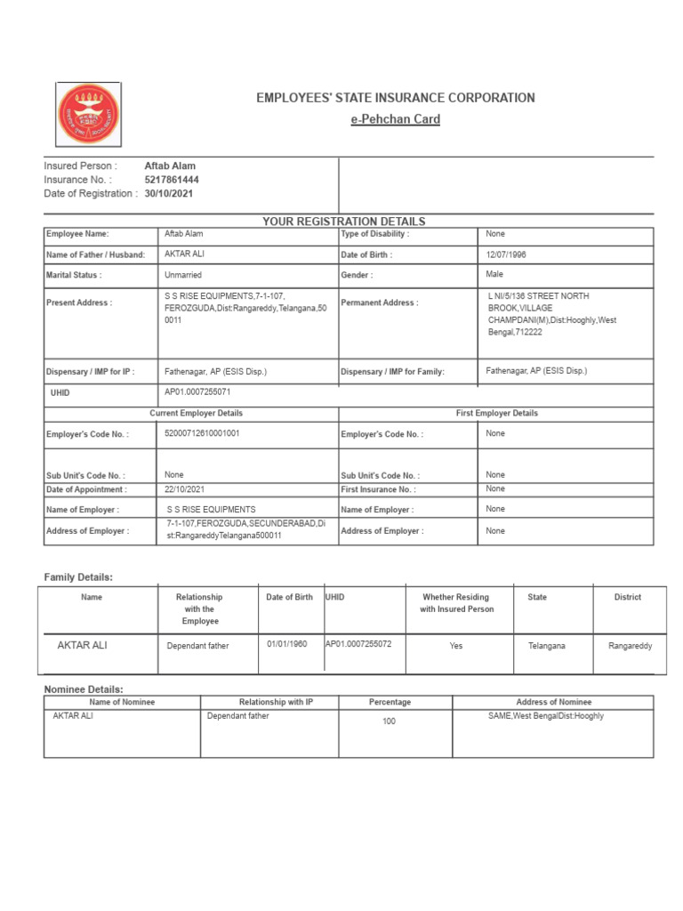 Aftab Alam ESI | PDF