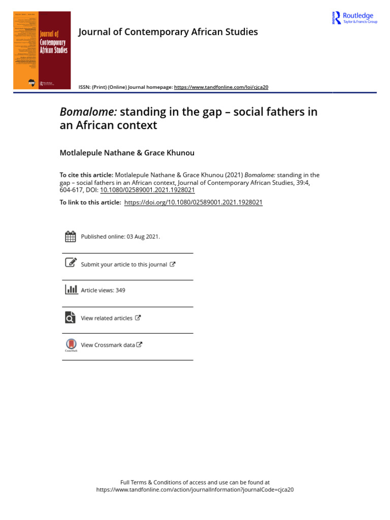 Nathane and Khunou | PDF | Family | Father