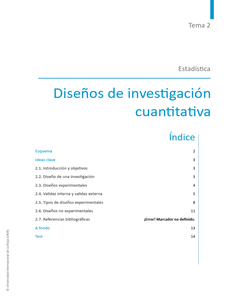 Tema2 Estadistica | PDF | Validez (Estadísticas) | Experimentar