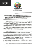 Barangay Resolution Authorizing The Municipal Treasurer To Collect Fees ...