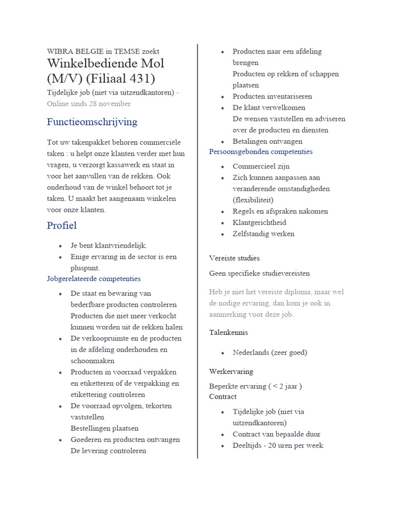 01 Vacatures | PDF