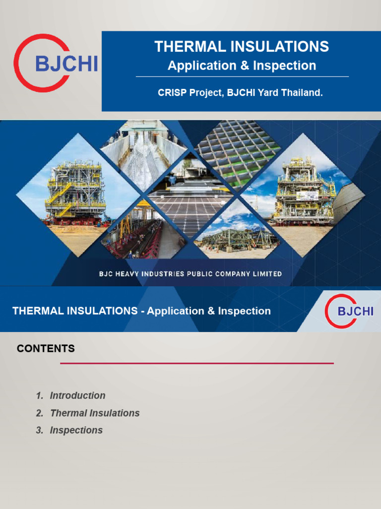 THERMAL INSUALTIONS - Application & Inspection | PDF | Thermal ...
