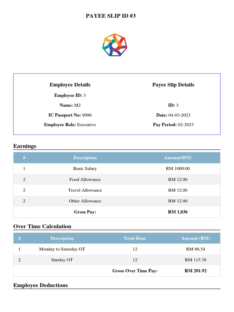 Payee Id 3 | PDF | Labor Relations | Taxation