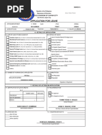 CS Form No. 6, Revised 2020 (Application For Leave) (Secured) | PDF