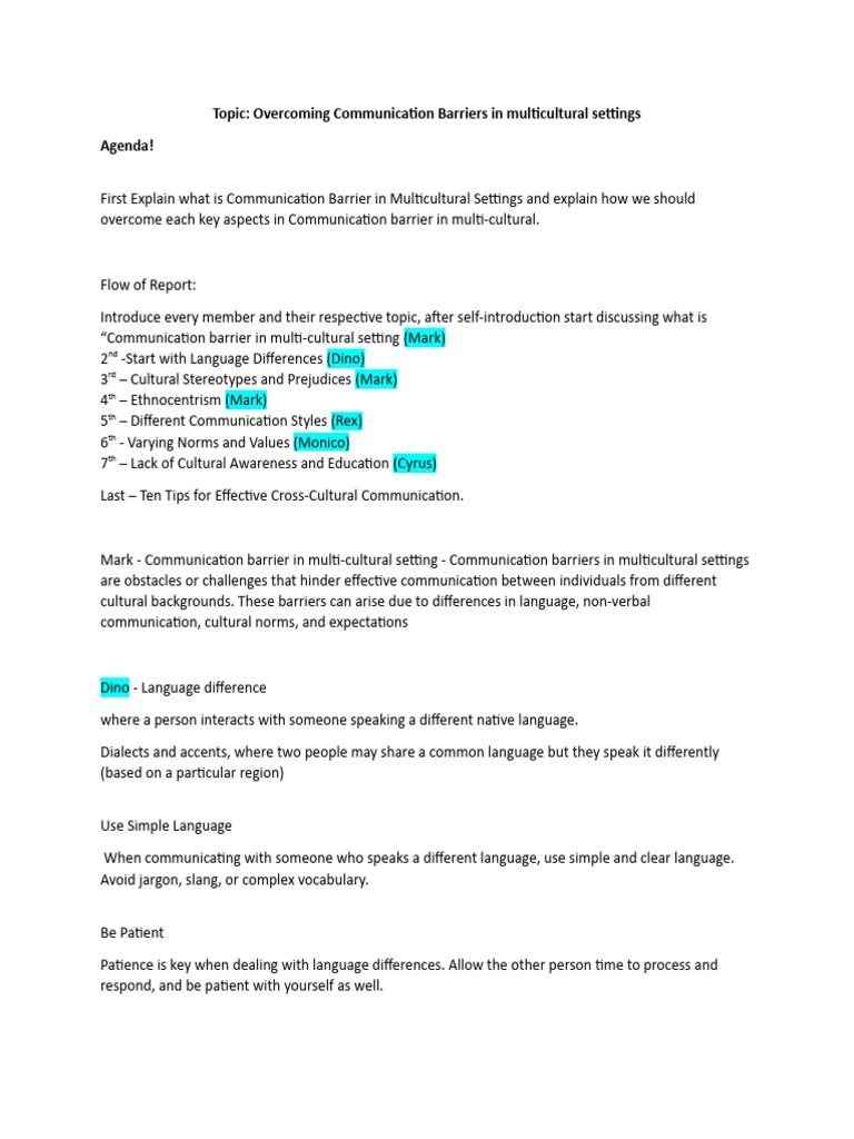 Purposive Communication Report Lesson 2 | PDF | Mentorship | Cross ...
