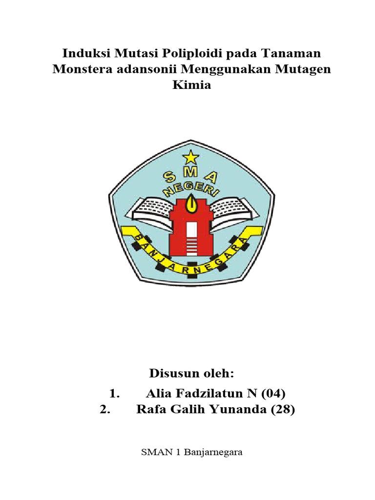 Induksi Poliploidi pada Monstera Adansonii | PDF | Sains & Matematika