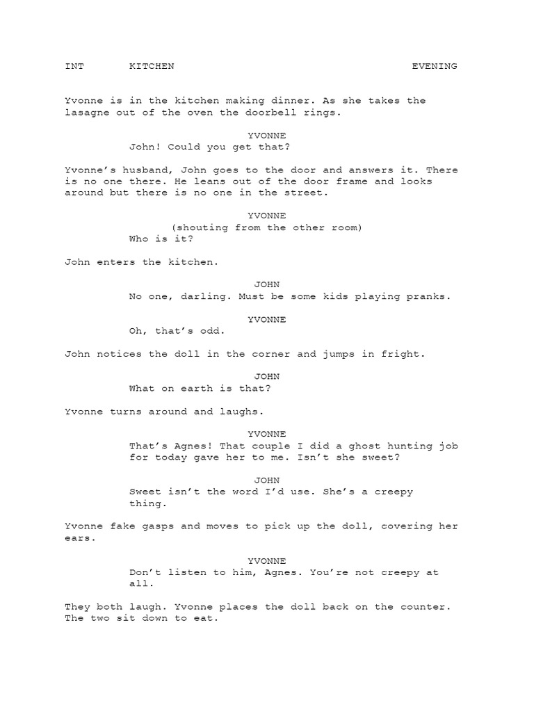 emilys haunted doll script | PDF