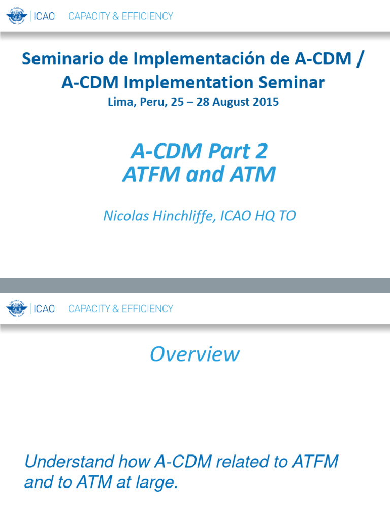 05 - Acdm and Atfm and Atm | PDF | Aviation | Transport Safety