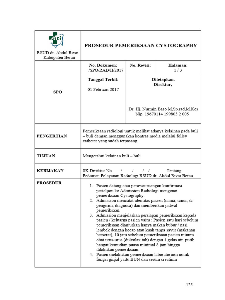 Spo Cystography | PDF