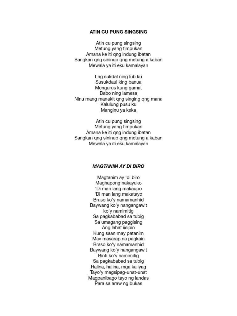 compilation-of-songs | PDF