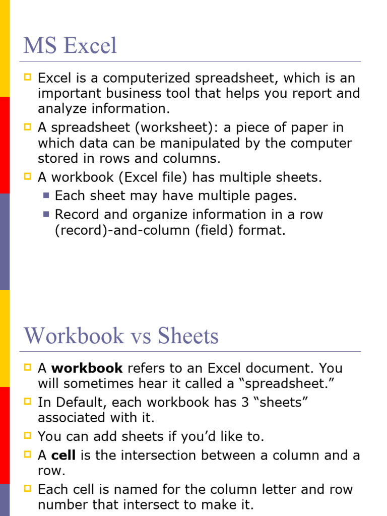 ICT SKILLS - Microsoft Excel-1 | PDF | Microsoft Excel | Spreadsheet