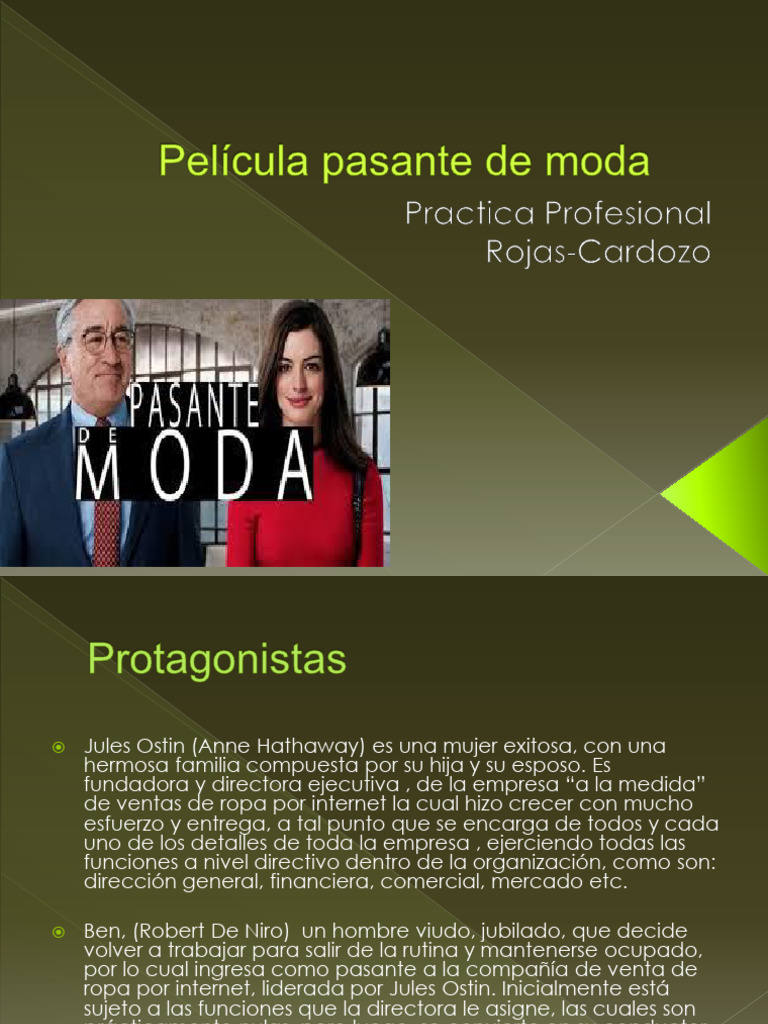 Pasante de Moda | PDF