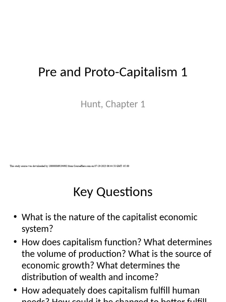 Evolution of Capitalism 1 | Download Free PDF | Capitalism | Feudalism