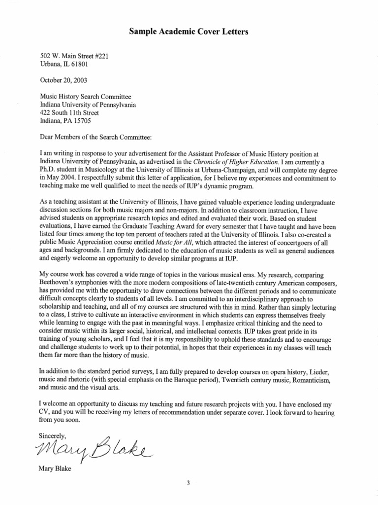 Sample Ac Letters | PDF