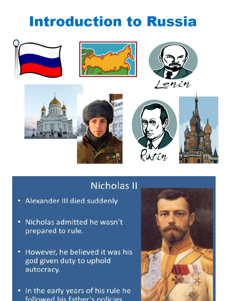 Russia Power Point G8 | PDF | Russian Empire | Nicholas Ii Of Russia