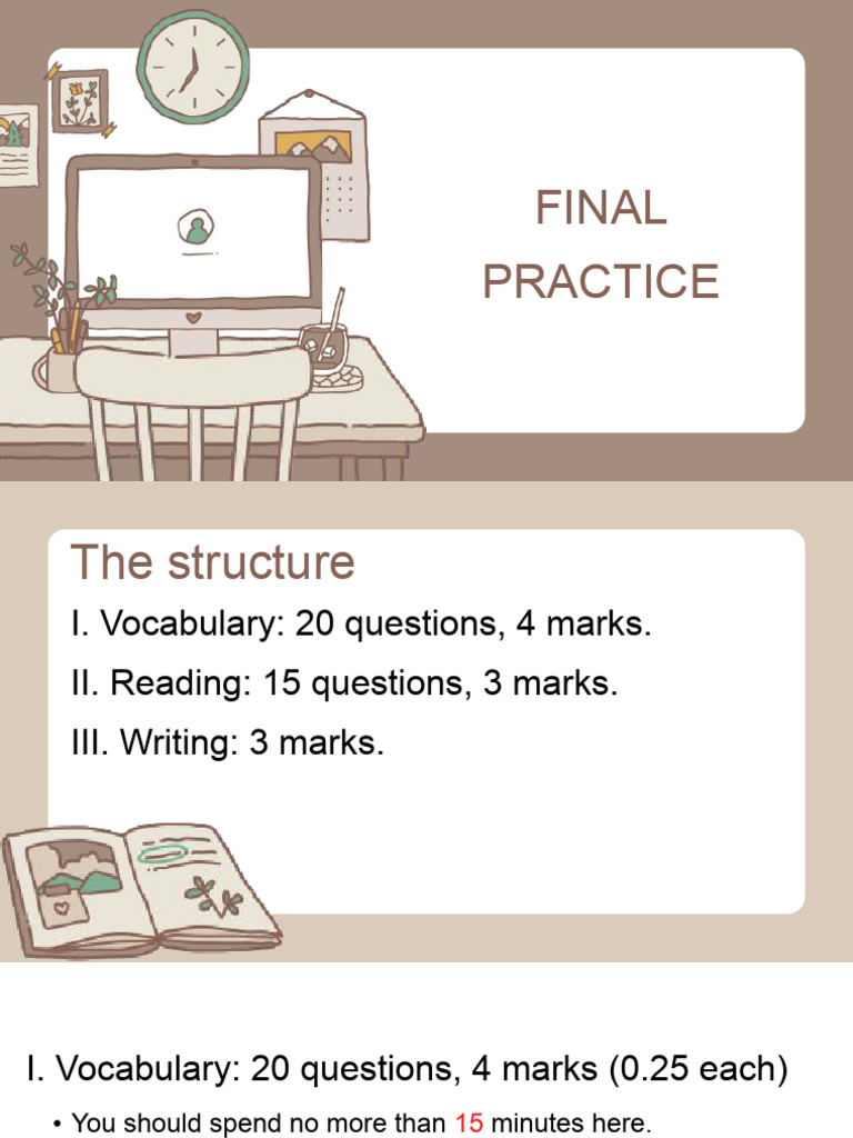 Final Practice | PDF | Supermarket | Retail