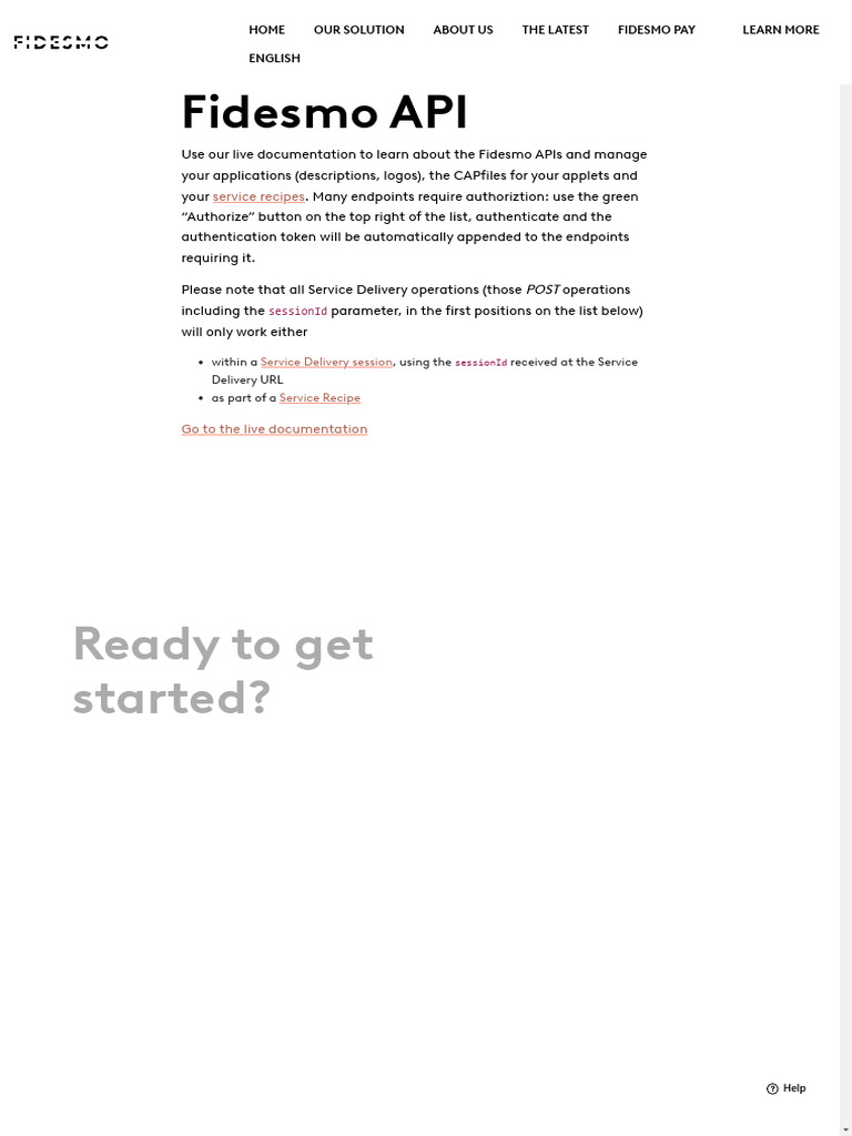 Fidesmo API Documentation Guide | PDF